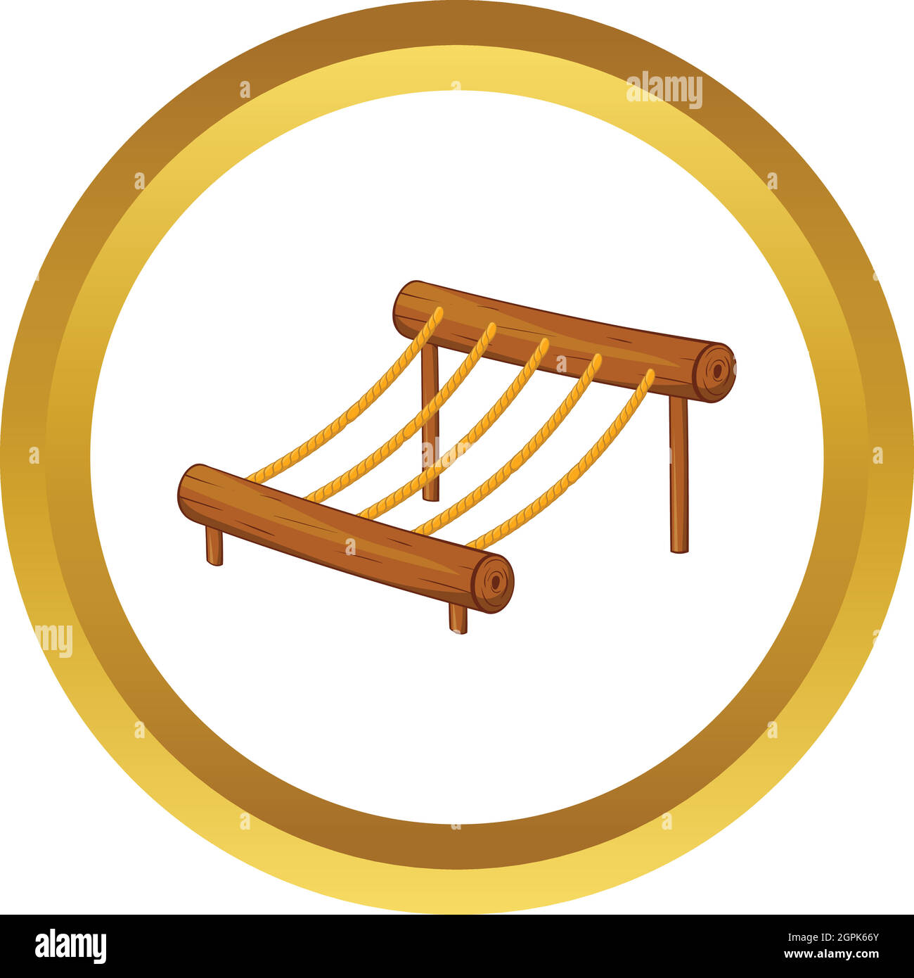 Rope bridge sign Stock Vector Images - Alamy