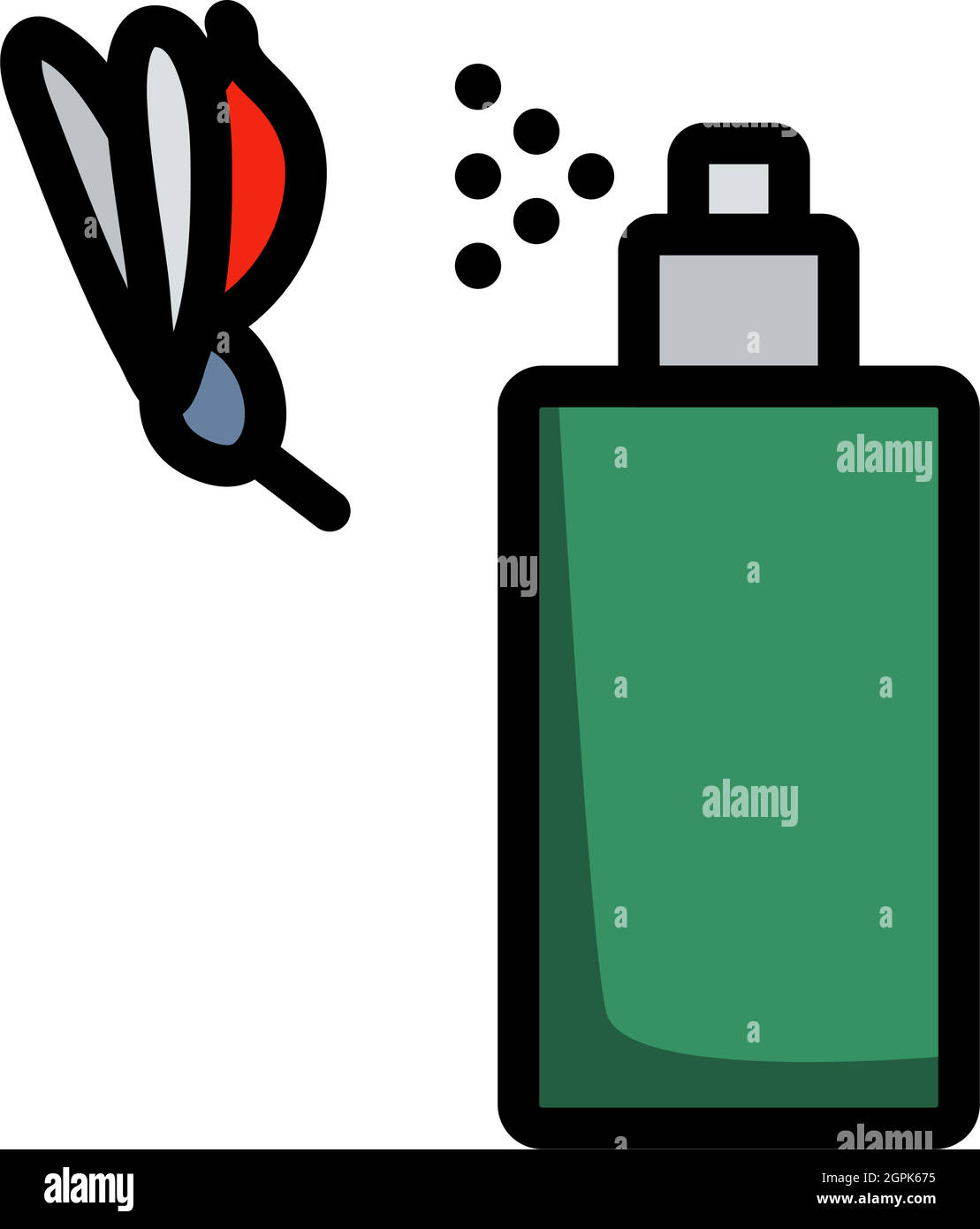 Icon Of Mosquito Spray Stock Vector Image & Art - Alamy