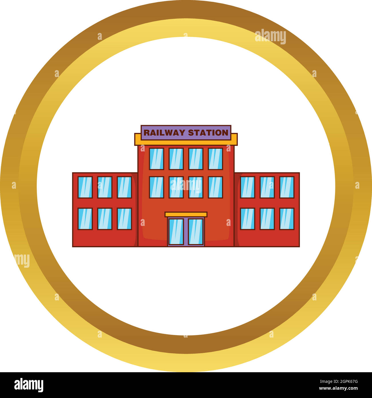 Railway symbol Stock Vector Images - Alamy