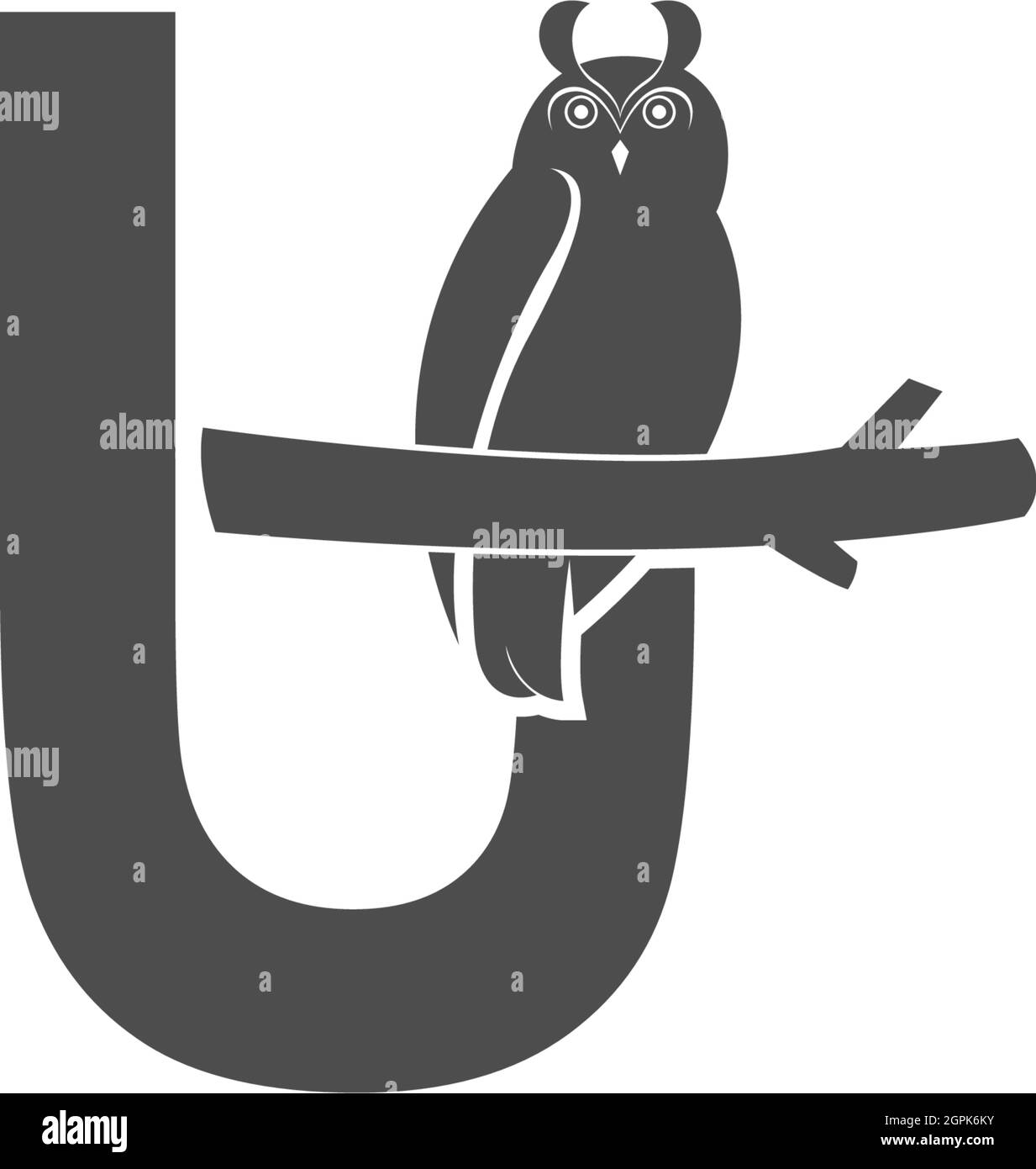 U letter bird logo Stock Vector Images - Alamy