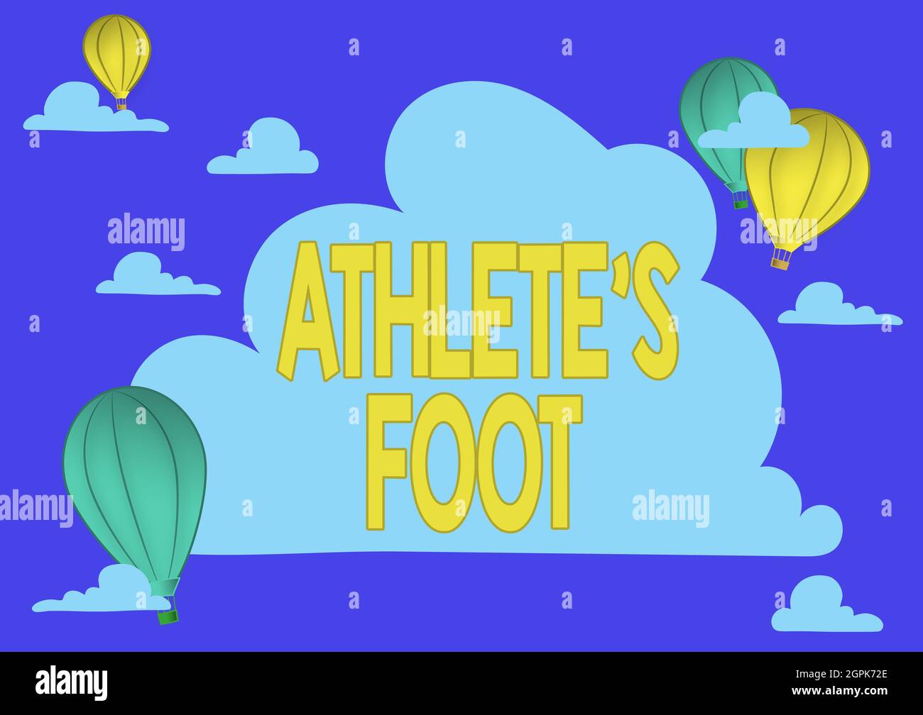 Text sign showing Athlete S Is Foot. Word for a fungus infection of the ...