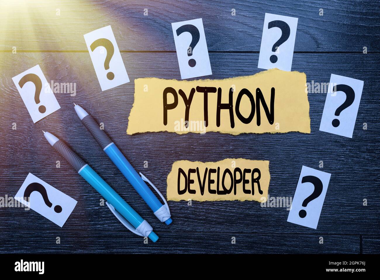 Conceptual Caption Python Developer Internet Concept Responsible For Writing Serverside Web 