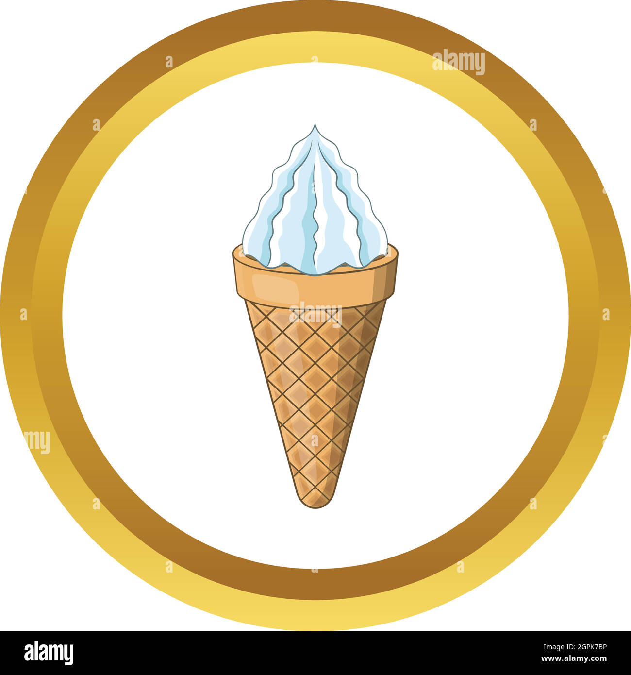 Ice cream cone vector hi-res stock photography and images - Alamy
