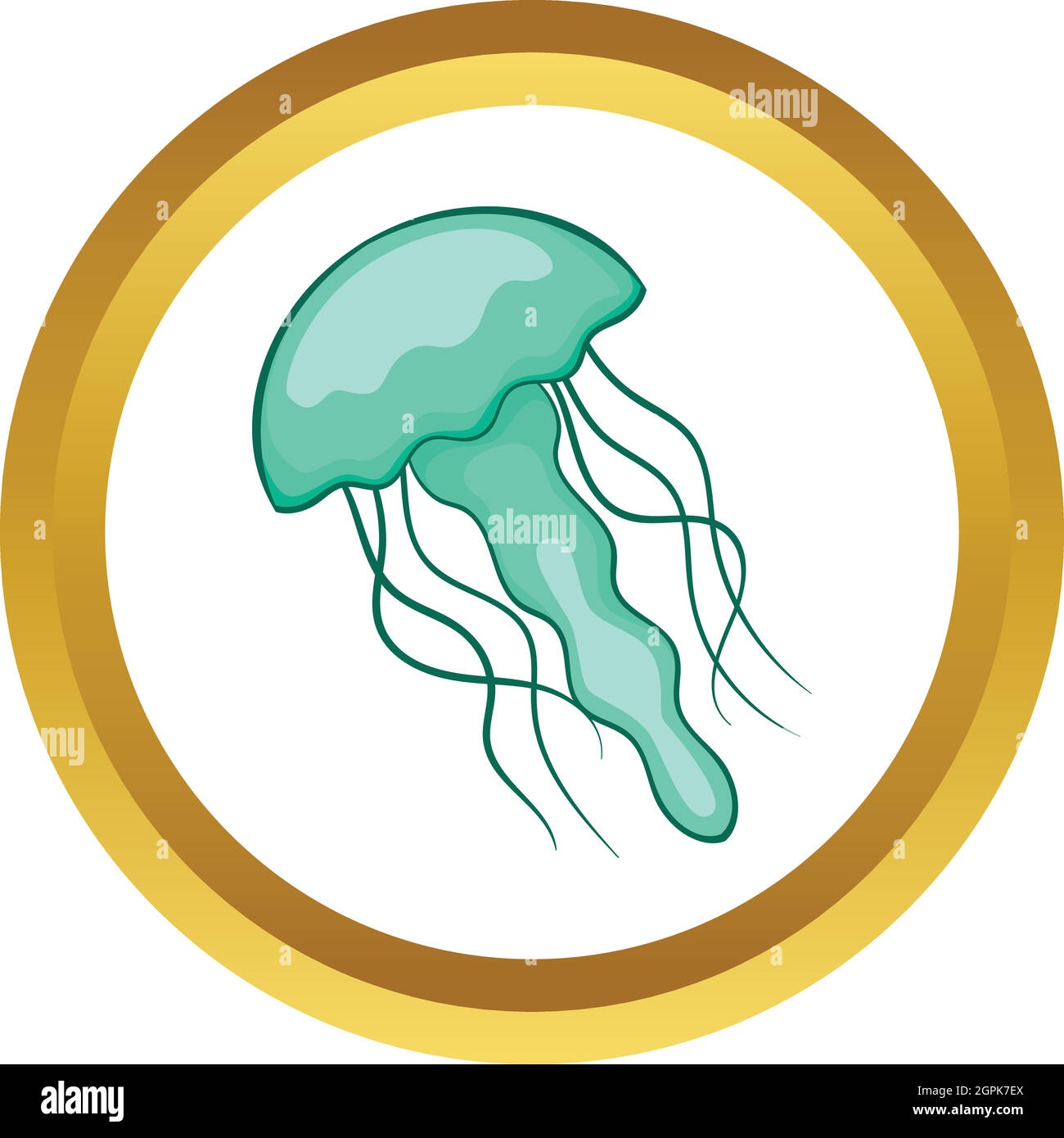 Jellyfish cartoon Stock Vector Images - Alamy