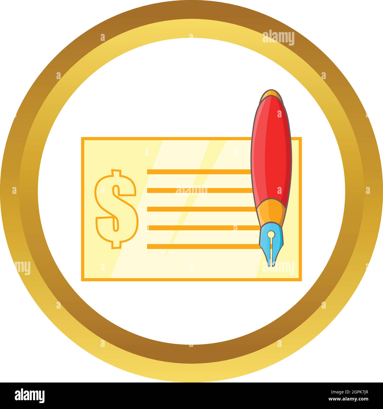 Bank check paper Stock Vector Images - Alamy
