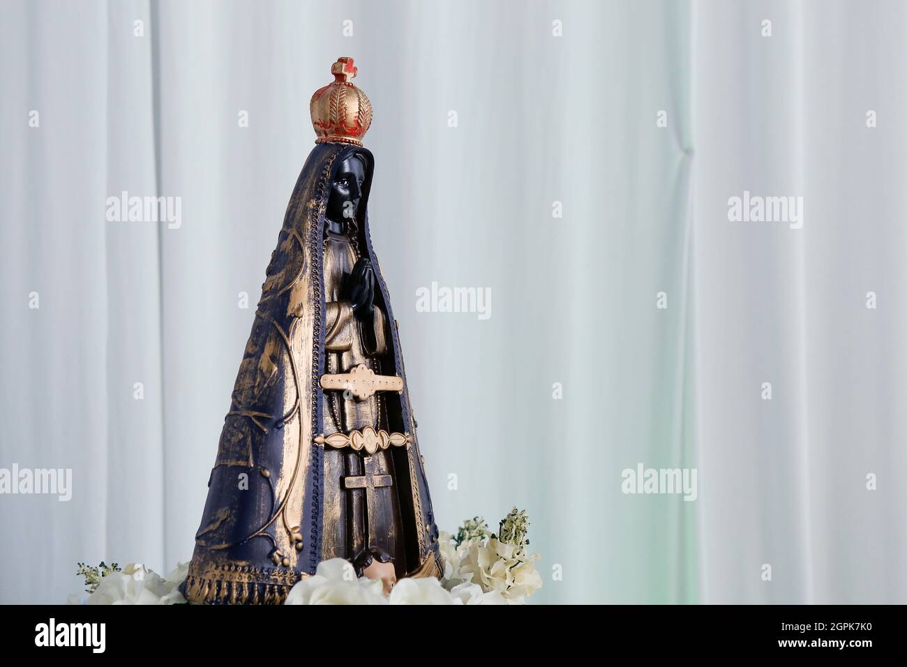 Statue of the image of Our Lady of Aparecida, "Nossa Senhora Aparecida ...