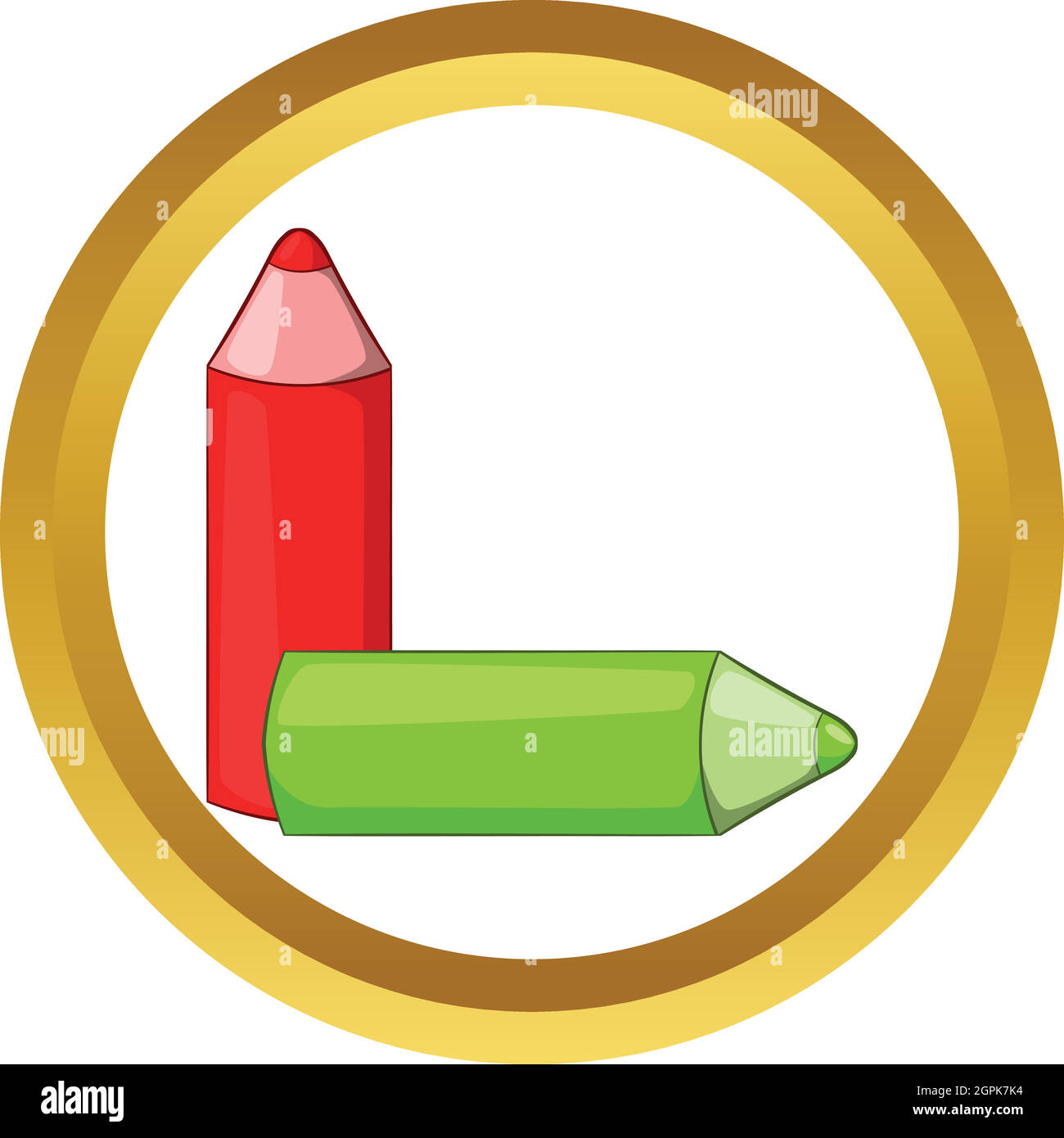 Color pencils vector icon Stock Vector Image & Art - Alamy