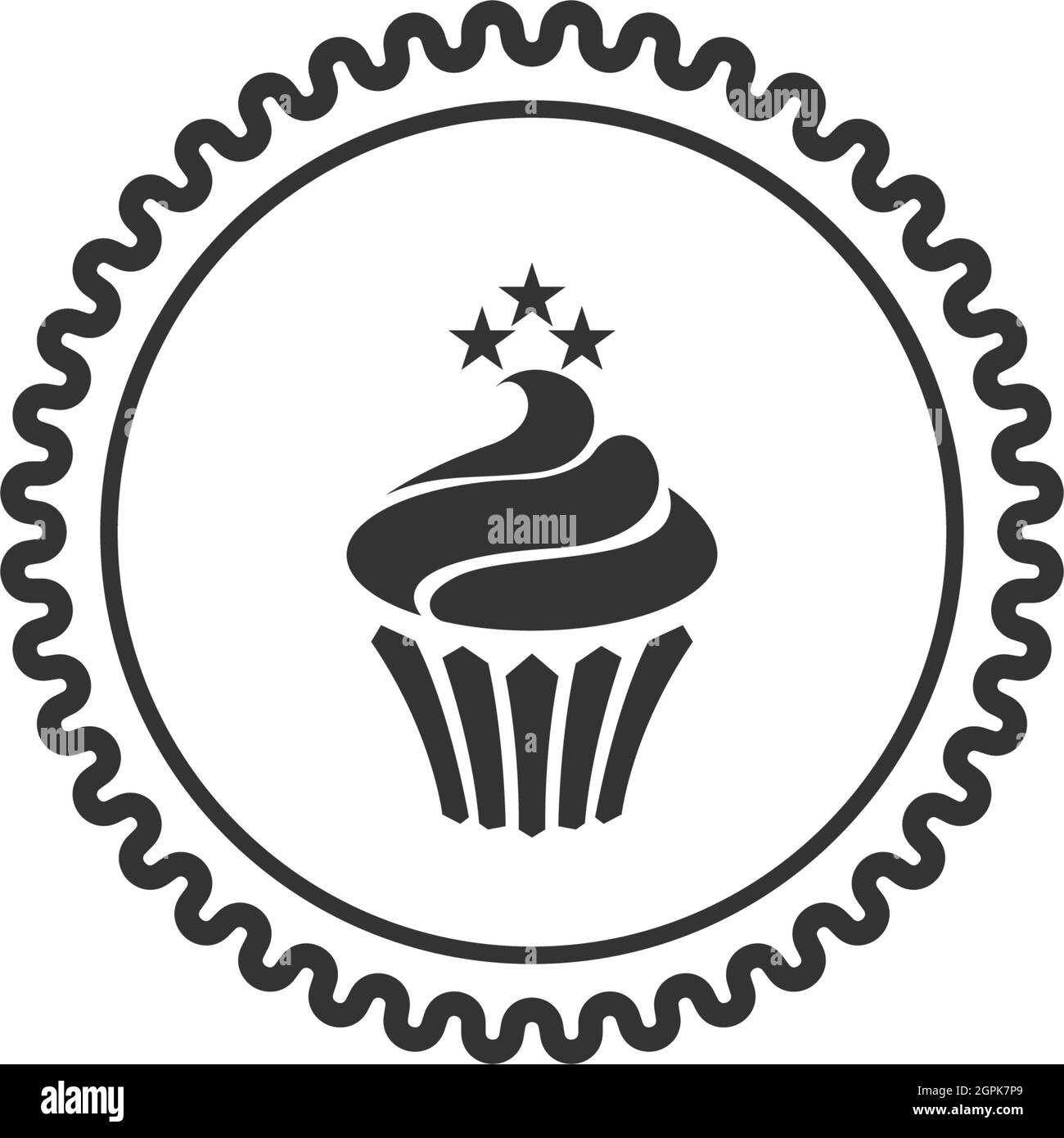 Wedding cake logo, Cake icon design vector illustration Stock Vector ...