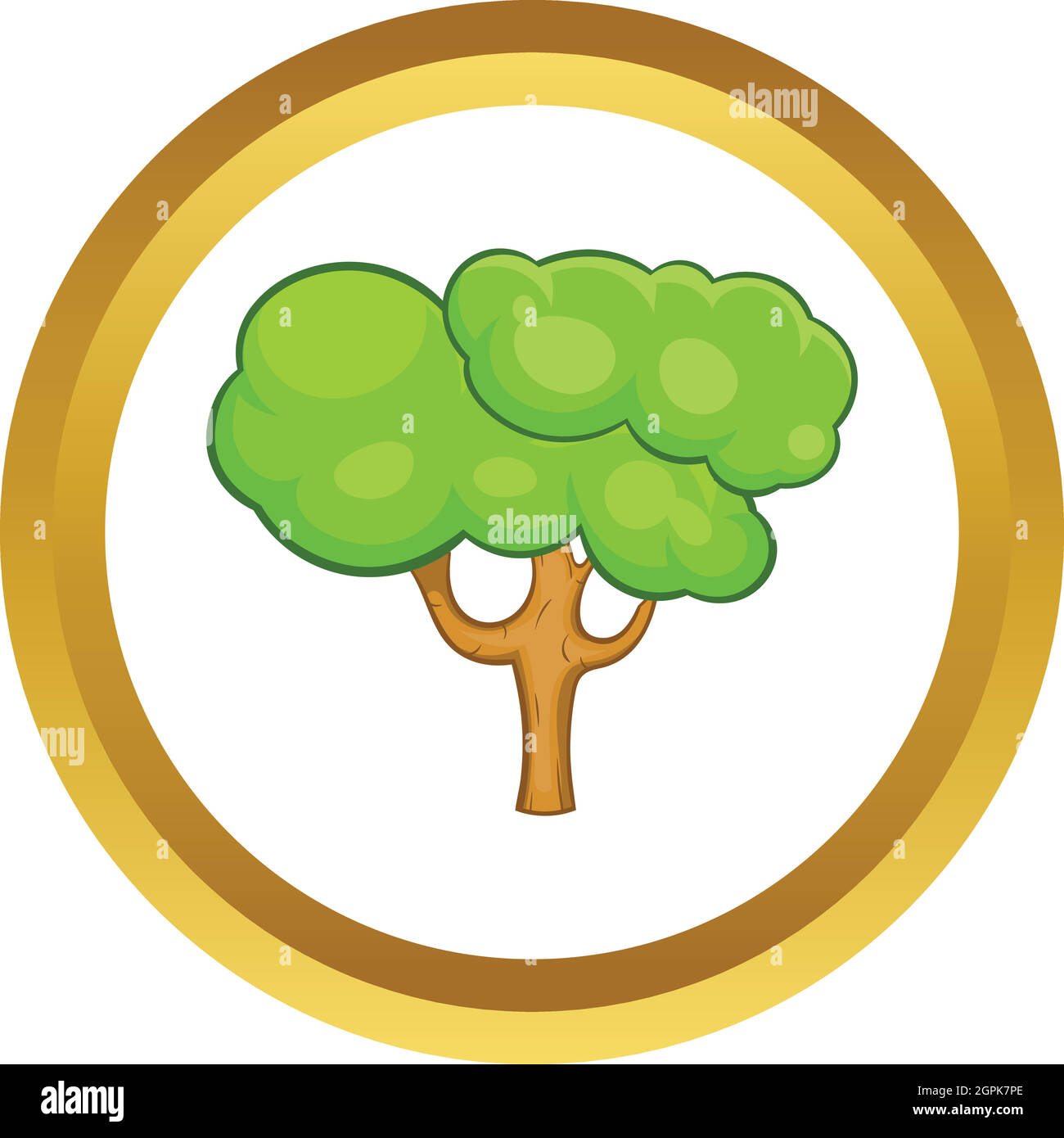 Green tree vector icon Stock Vector Image & Art - Alamy