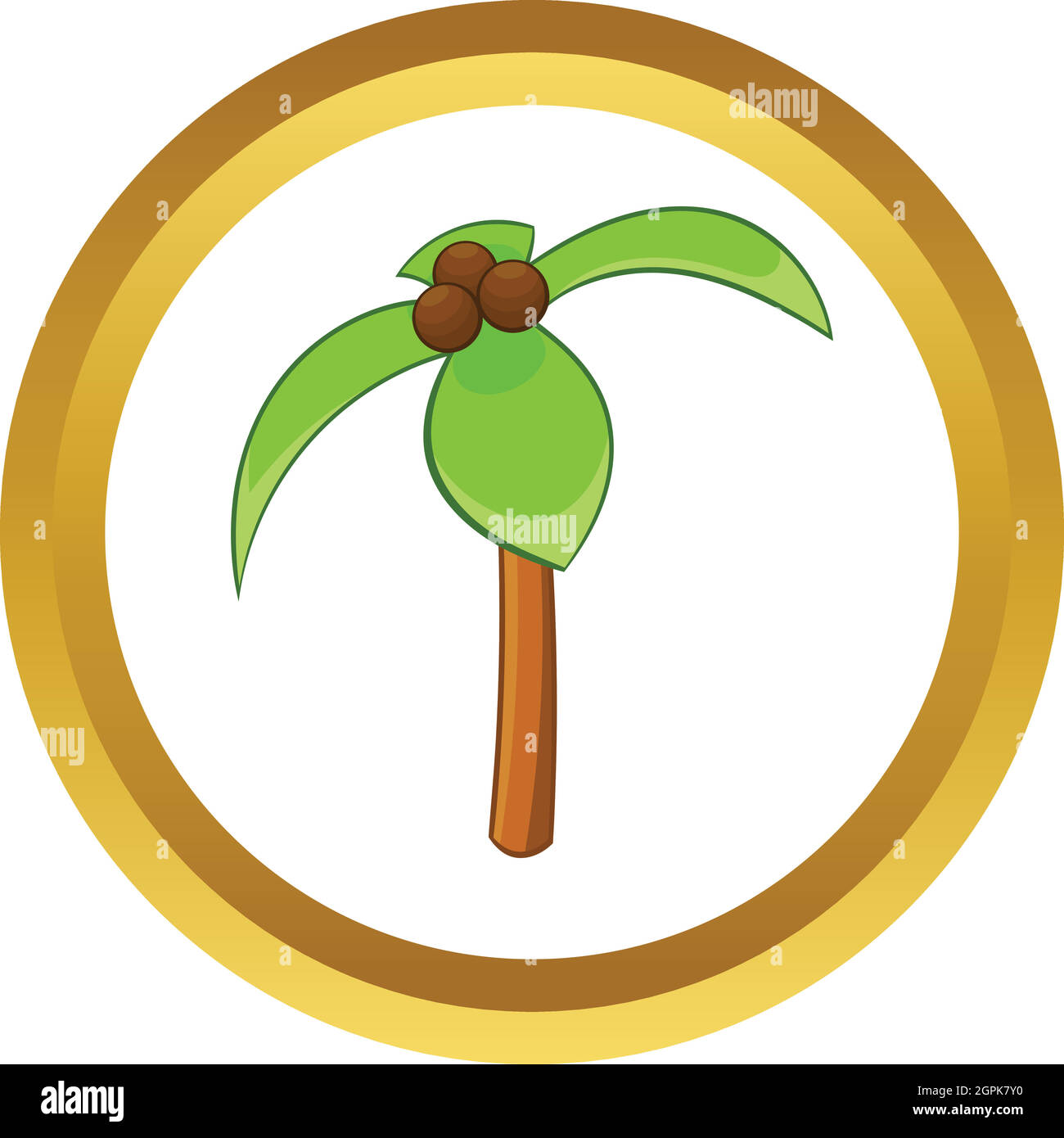 Coconut palm vector icon Stock Vector Image & Art - Alamy