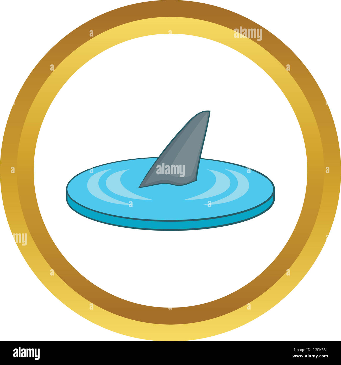 Shark fin vector icon Stock Vector Image & Art - Alamy