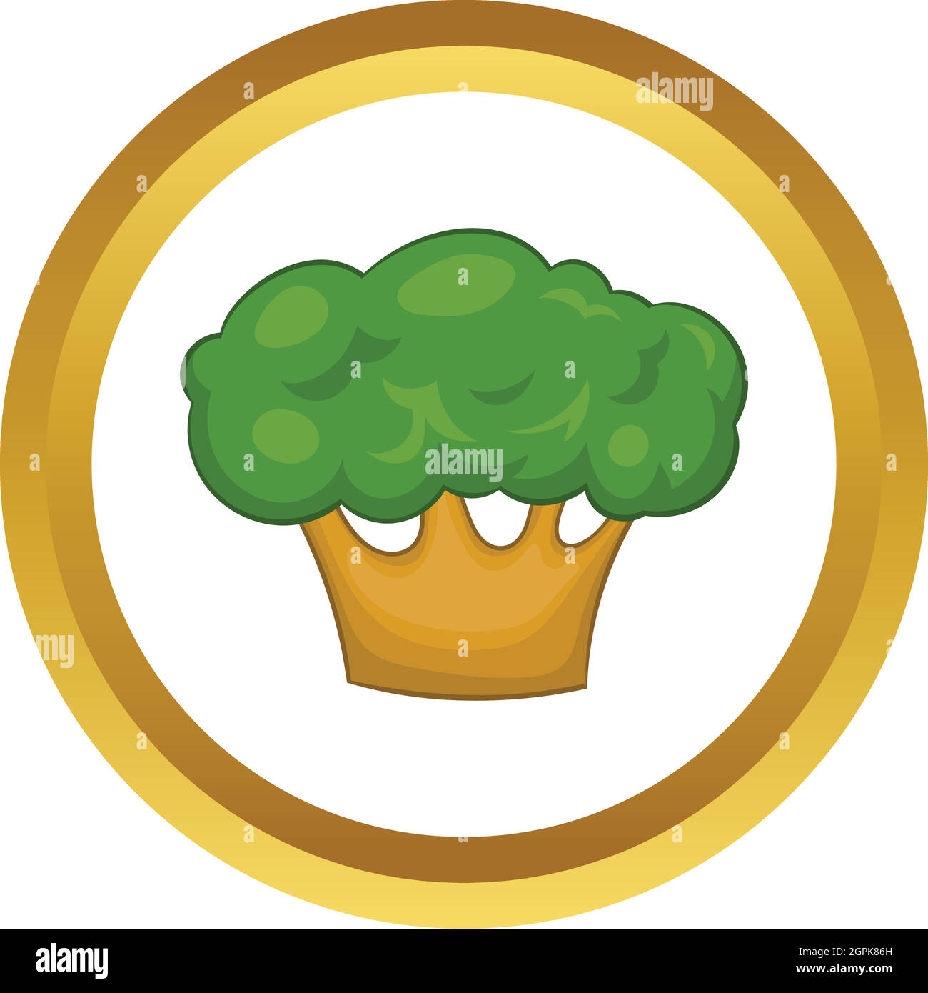 Big green tree vector icon Stock Vector Image & Art - Alamy