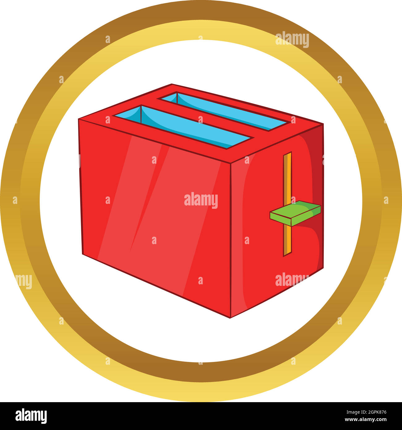Toaster bread icon cartoon hi-res stock photography and images - Alamy