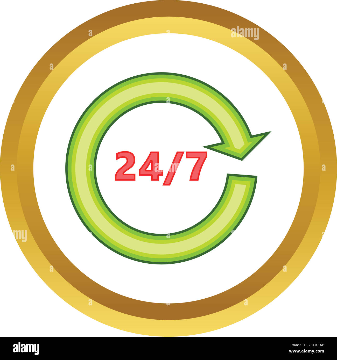 Twenty four seven vector icon Stock Vector Image & Art - Alamy