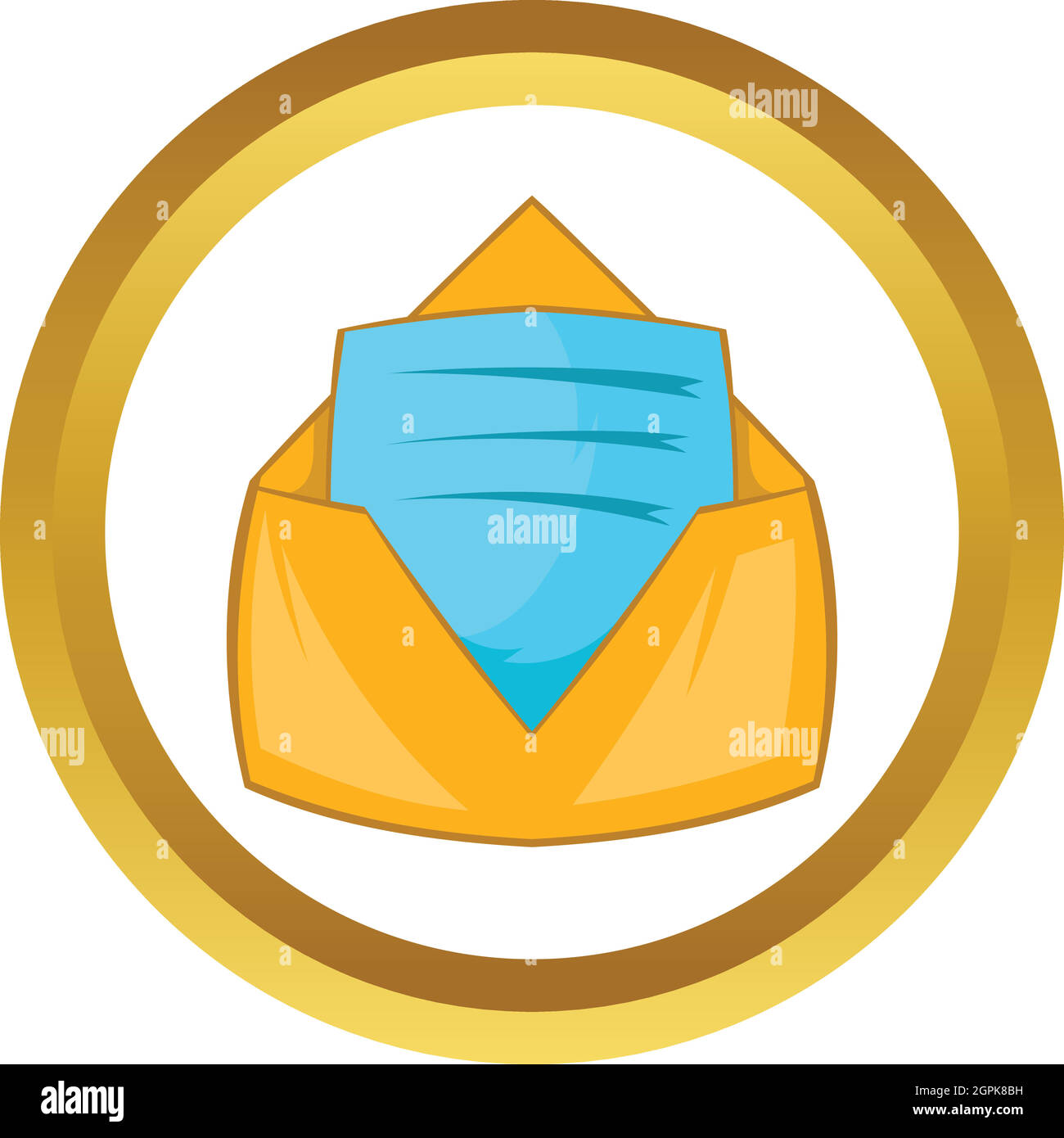 Open envelope with sheet of paper vector icon Stock Vector Image & Art ...