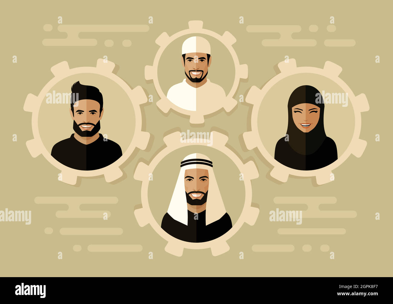 Team work business concept Stock Vector Images - Alamy