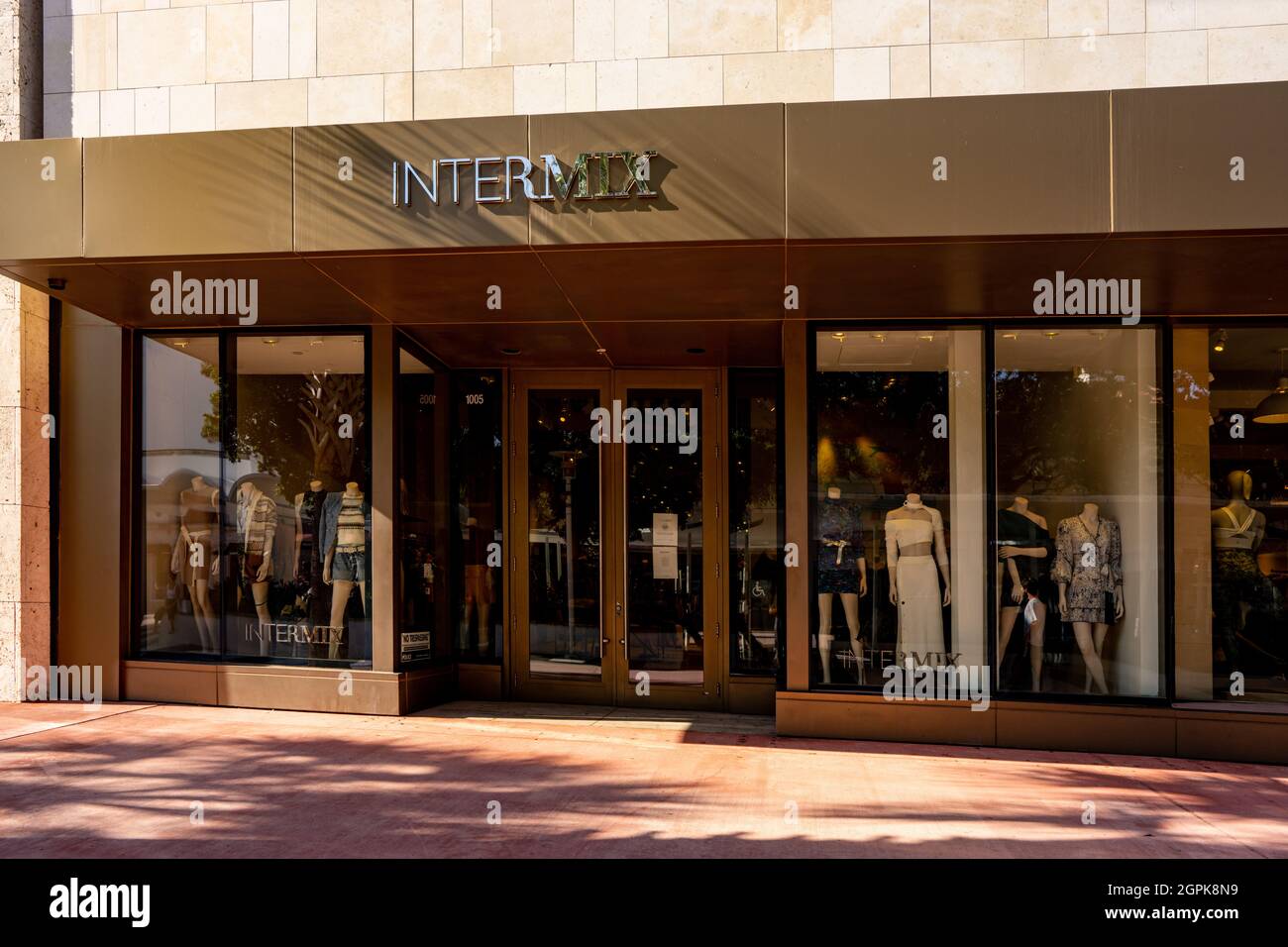 Miami Beach, FL, USA - September 19, 2021: Intermix retail store Miami ...