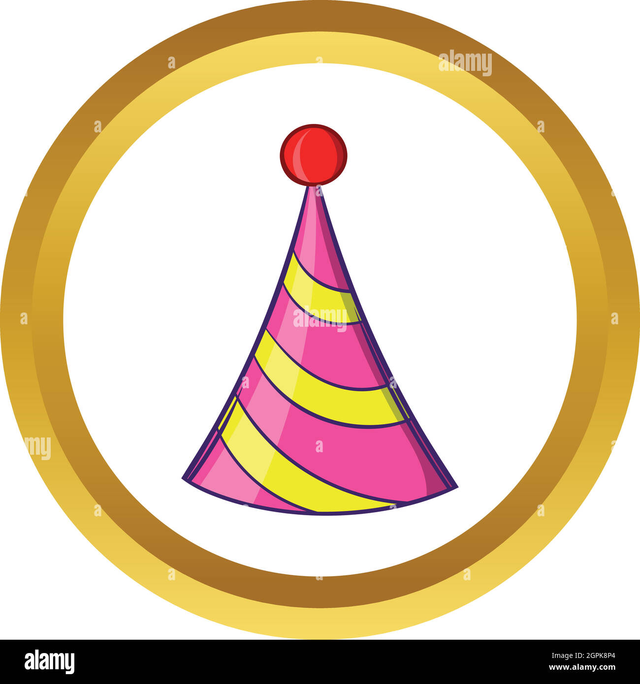 Party hat vector icon, cartoon style Stock Vector Image & Art - Alamy