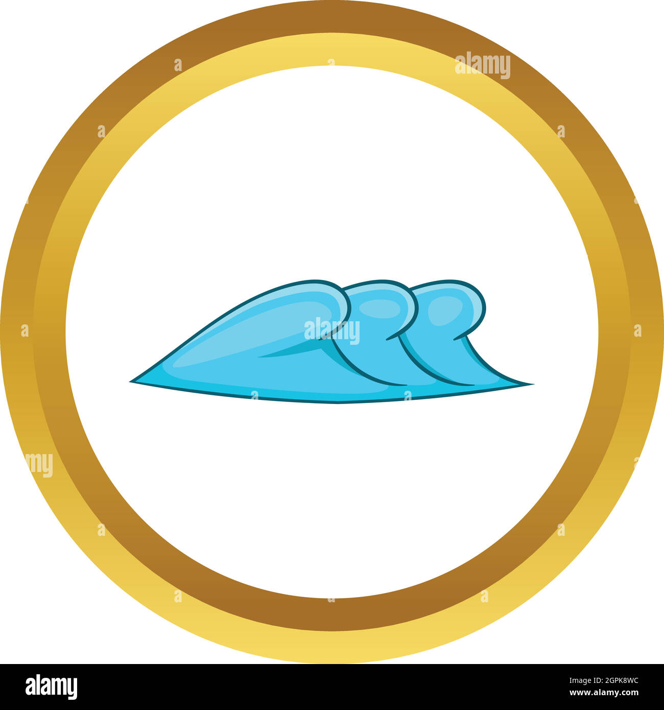 Three waves vector icon Stock Vector Image & Art - Alamy