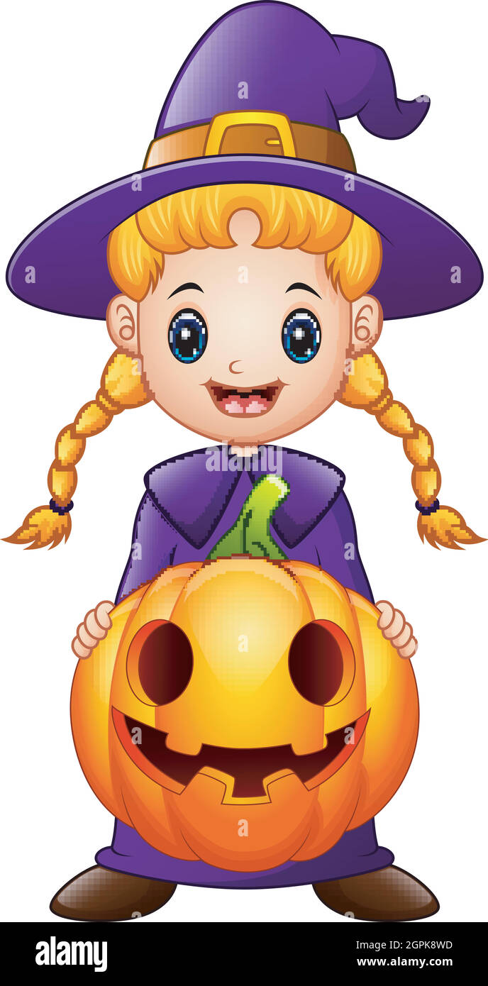 Girl witch Stock Vector Images - Alamy