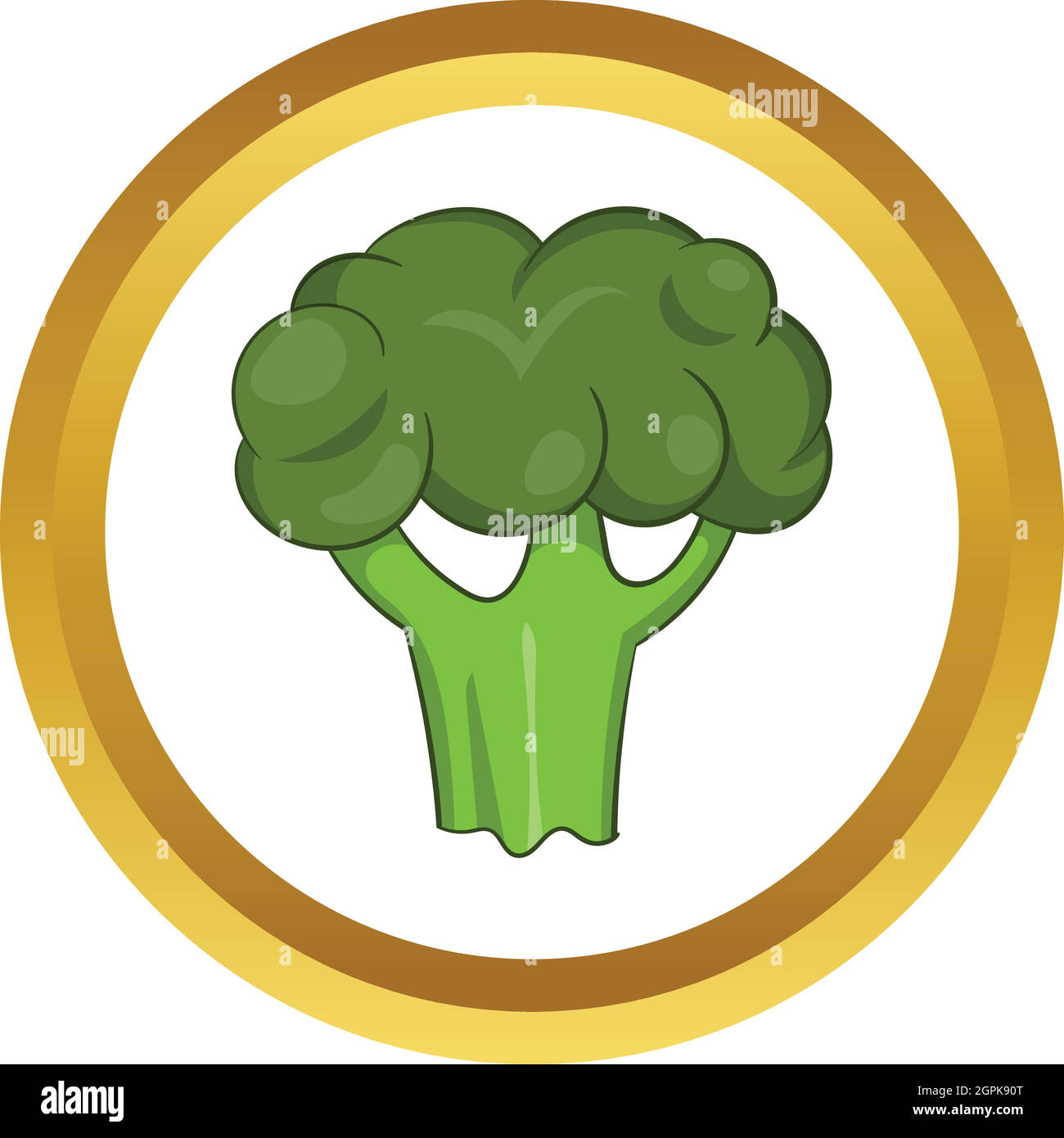 Broccoli vector icon Stock Vector Image & Art - Alamy
