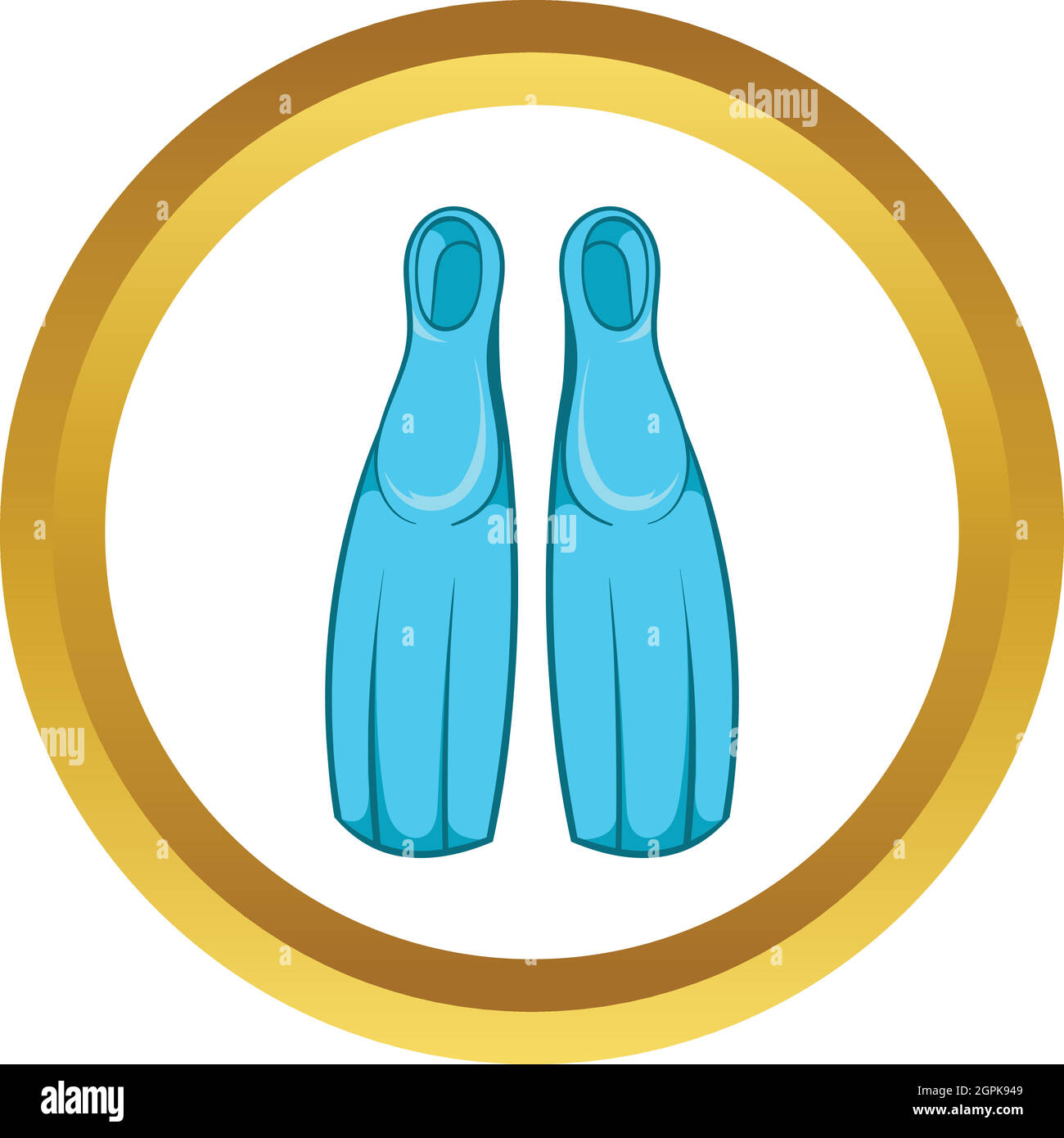 Foot fins Stock Vector Images - Alamy