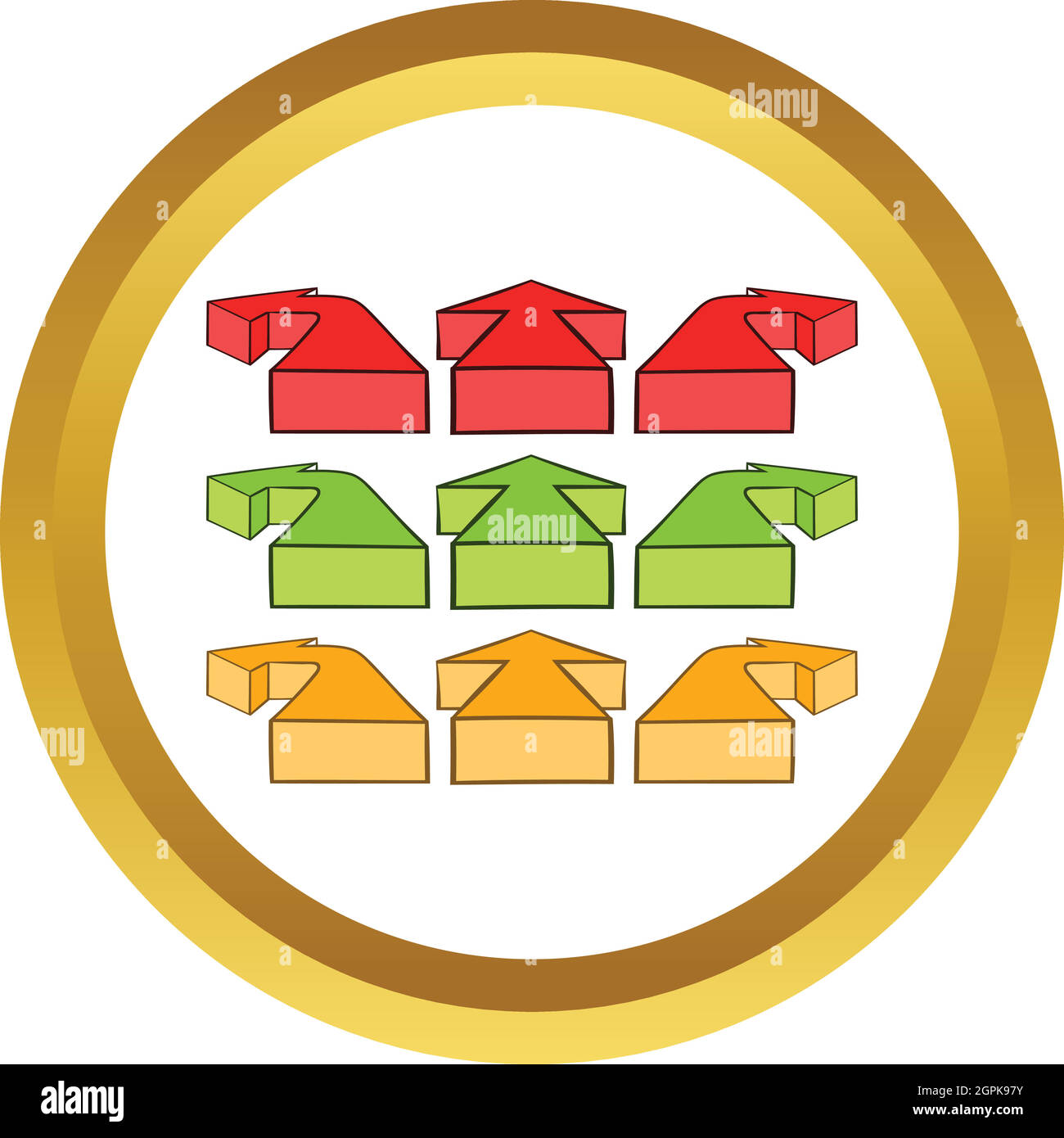 Cartoon left arrow right isolated hi-res stock photography and images ...