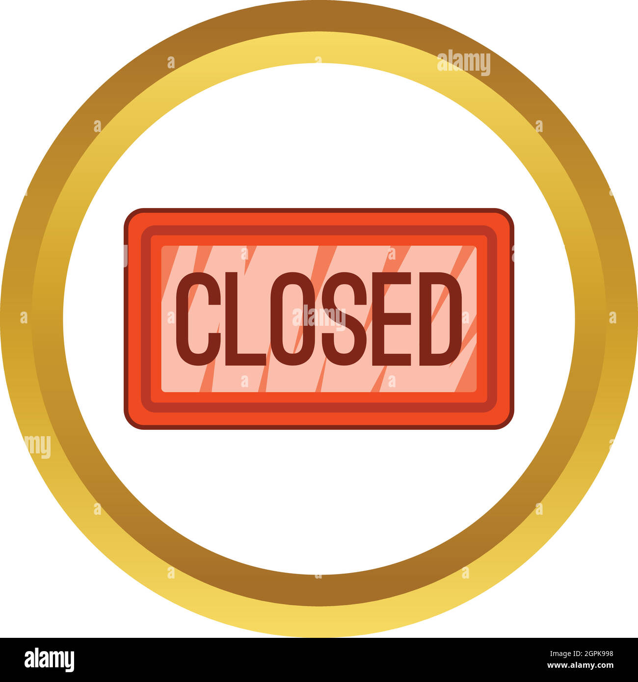 Closed shop red message Stock Vector Images - Alamy