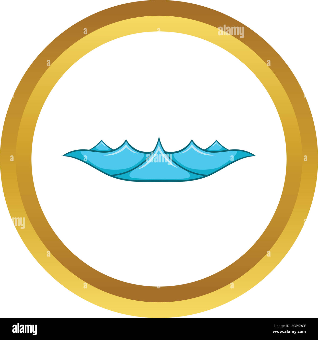 Small ocean waves vector icon Stock Vector Image & Art - Alamy