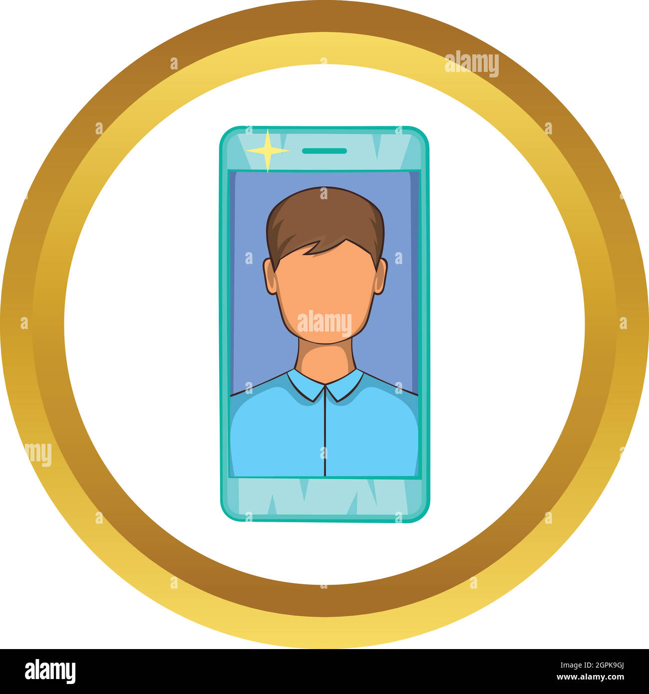 Phone call in screen Stock Vector Images - Alamy