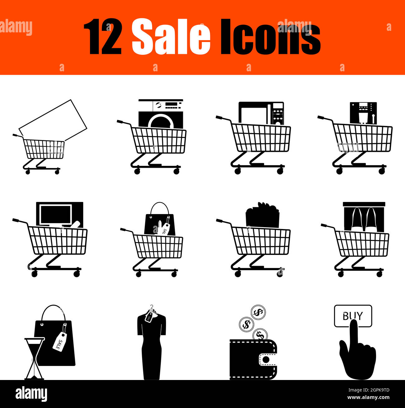 Sale Icon Set Stock Vector Image & Art - Alamy