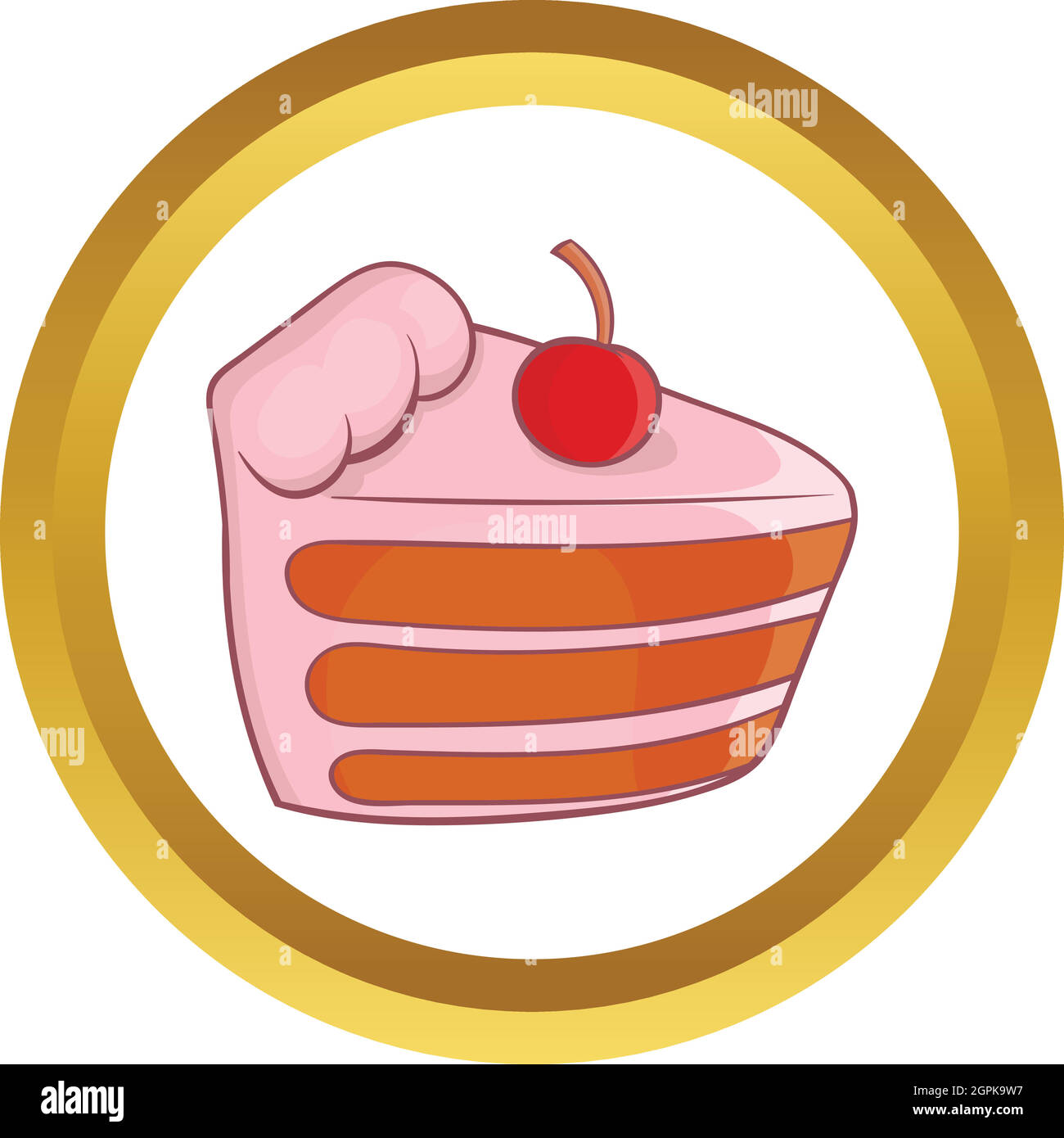 Sweet tasty jelly cake Stock Vector Images - Alamy