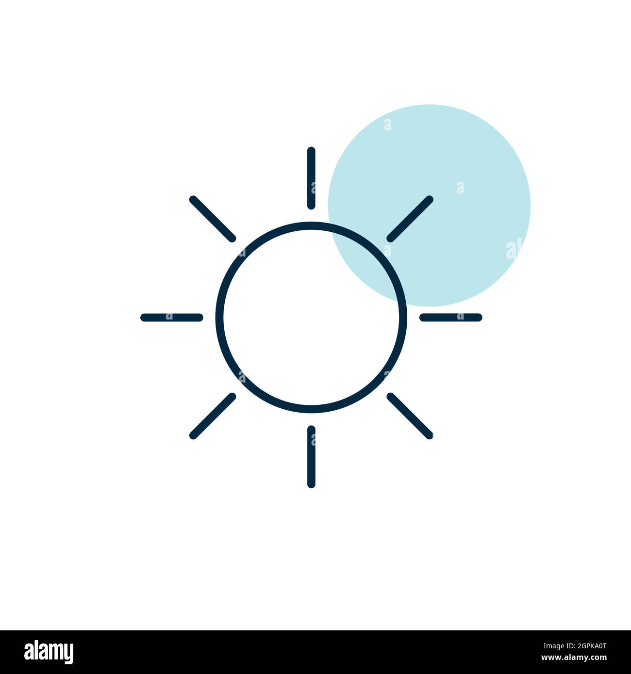 Sun vector icon. Symbol of the good weather Stock Vector Image & Art ...