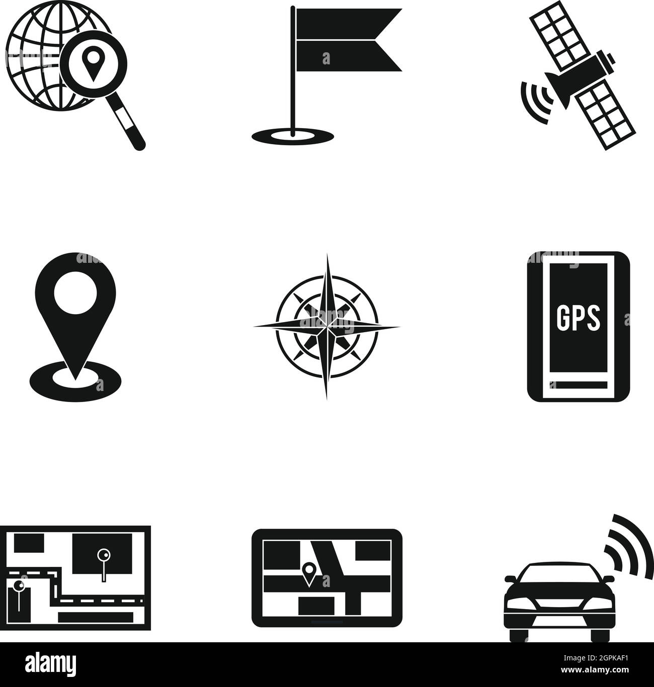 Satellite location Stock Vector Images - Alamy