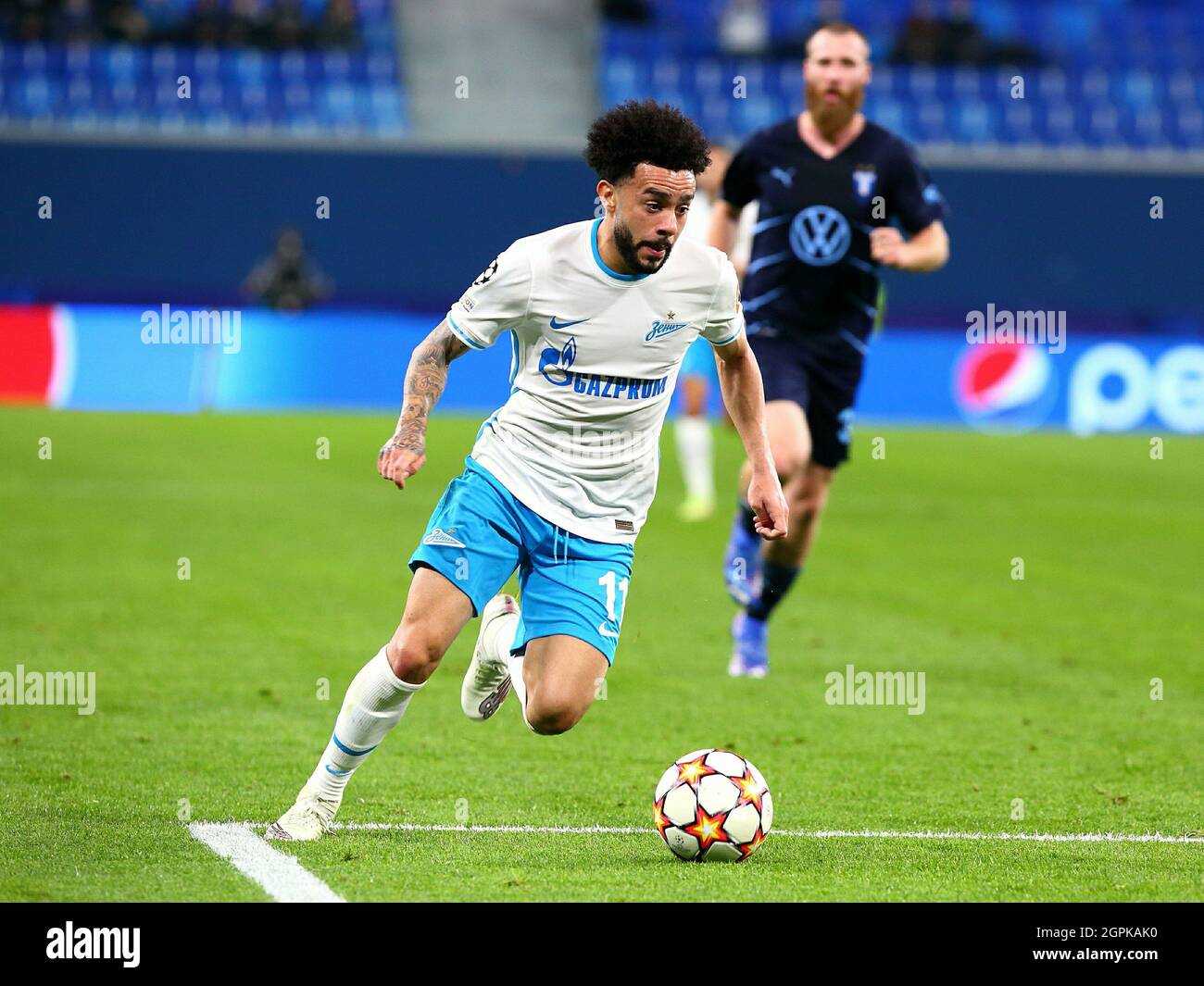 September 29, 2021, Saint Petersburg, Russia. UEFA Champions League ...