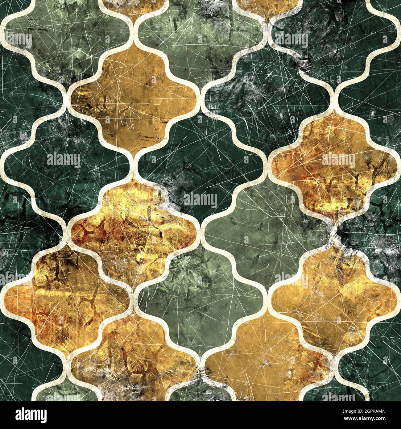 Seamless Moroccan Tile Mosaic Grungy Pattern for Surface Print Stock ...