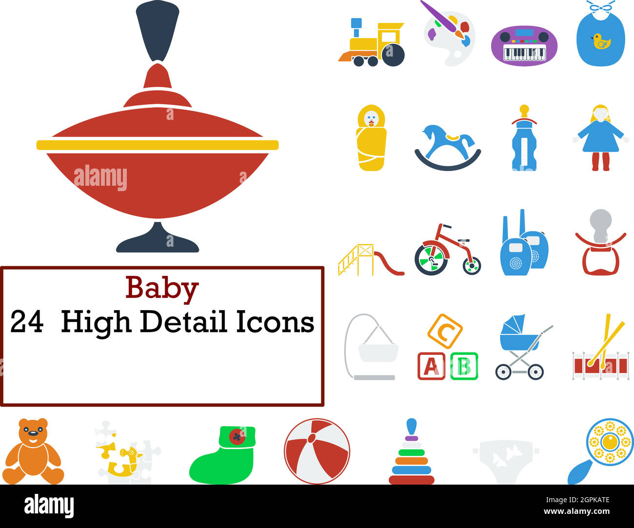 Baby Icon Set Stock Vector Image & Art - Alamy