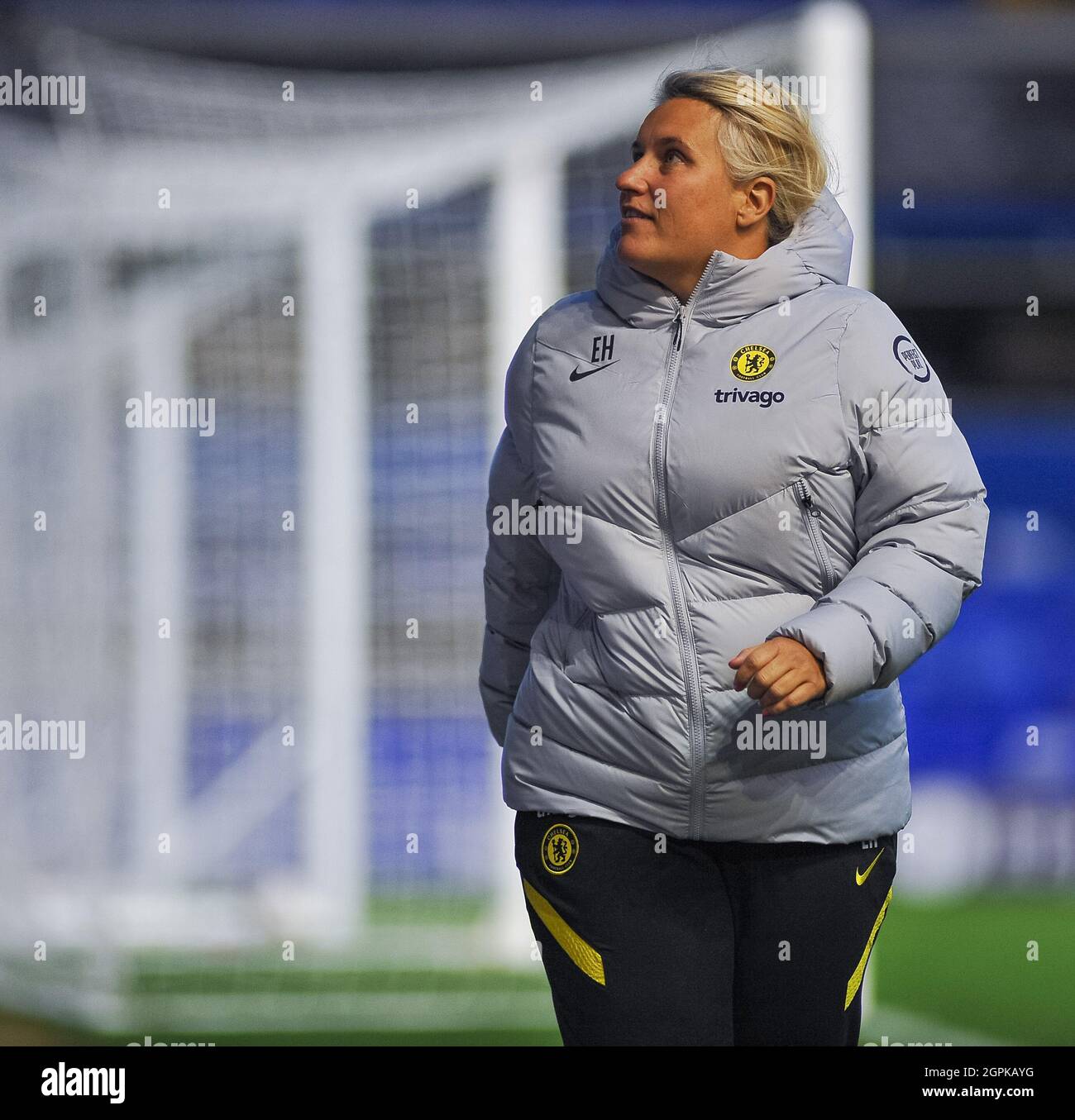 Emma Hayes (Chelsea Manager) pre game During the Womens 20/21 FA Cup ...