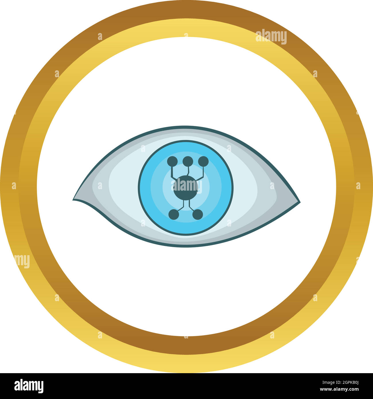 Eye view security isolated Stock Vector Images - Alamy