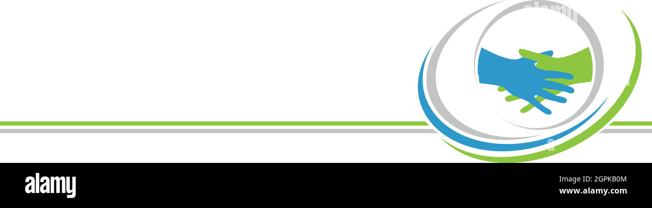 Handshake, two hands, logo, background Stock Vector Image & Art - Alamy