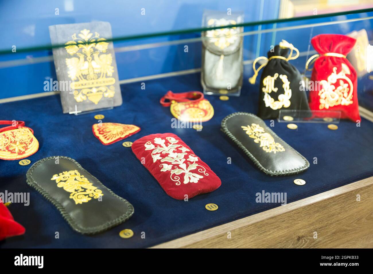 Expositions of Goldwork Embroidery Museum at Torzhok Stock Photo - Alamy