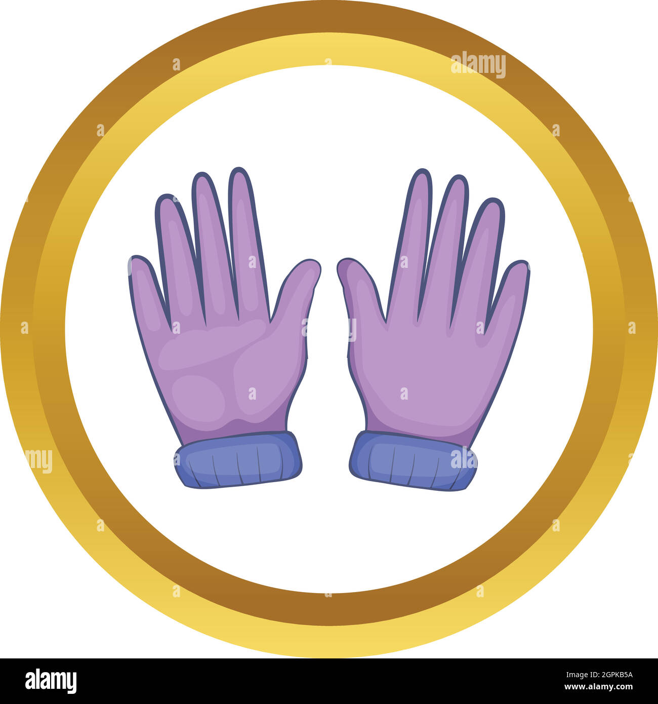 Women in warm gloves Stock Vector Images - Alamy
