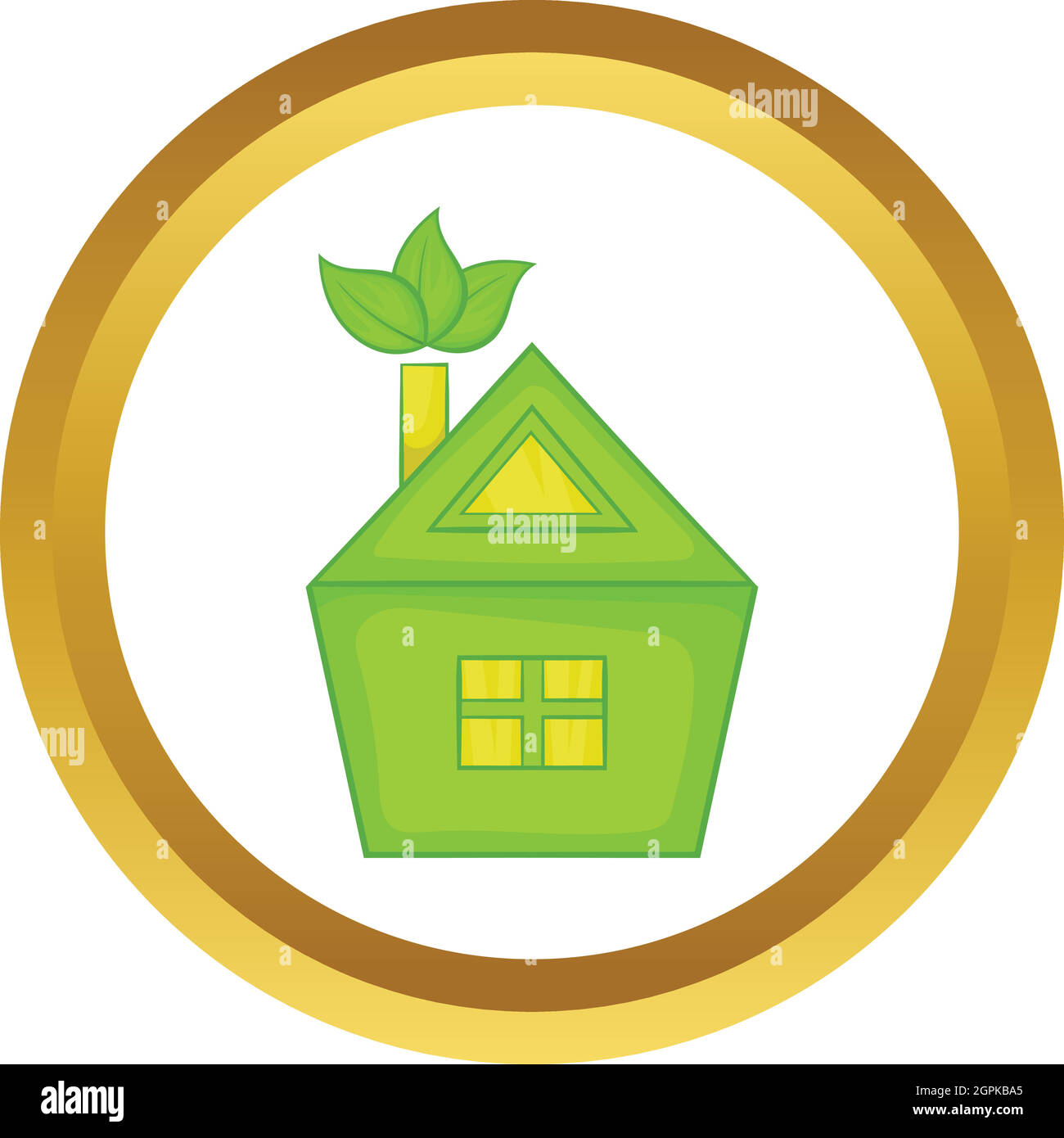 Eco house vector icon Stock Vector Image & Art - Alamy