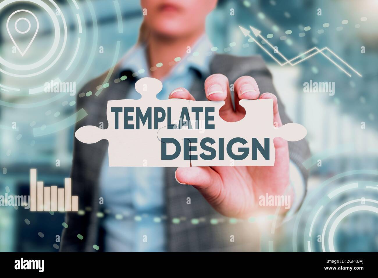 Handwriting text Template Design. Word Written on an overall layout or blueprint with a format ...