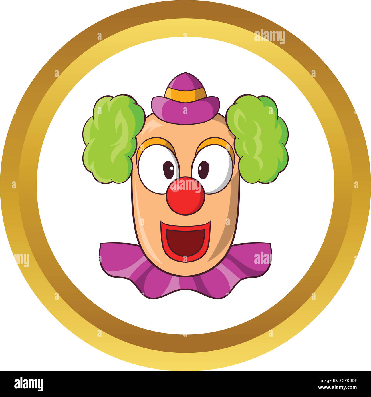 Happy clown face Stock Vector Images - Alamy