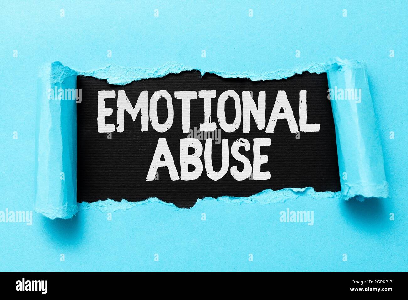 Hand writing sign Emotional Abuse. Word Written on person subjecting or ...