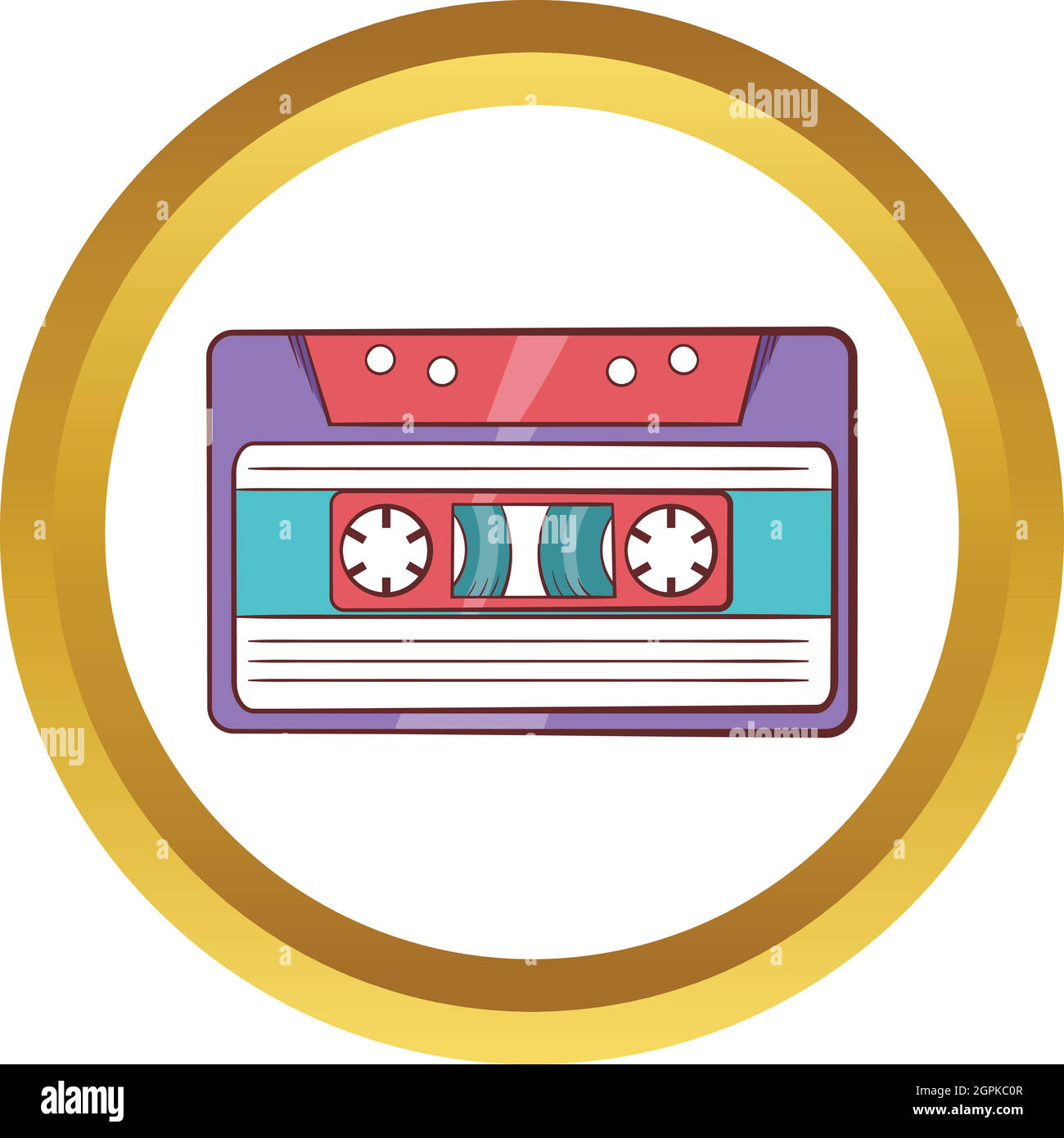 Cartoon cassette tape Stock Vector Images - Alamy