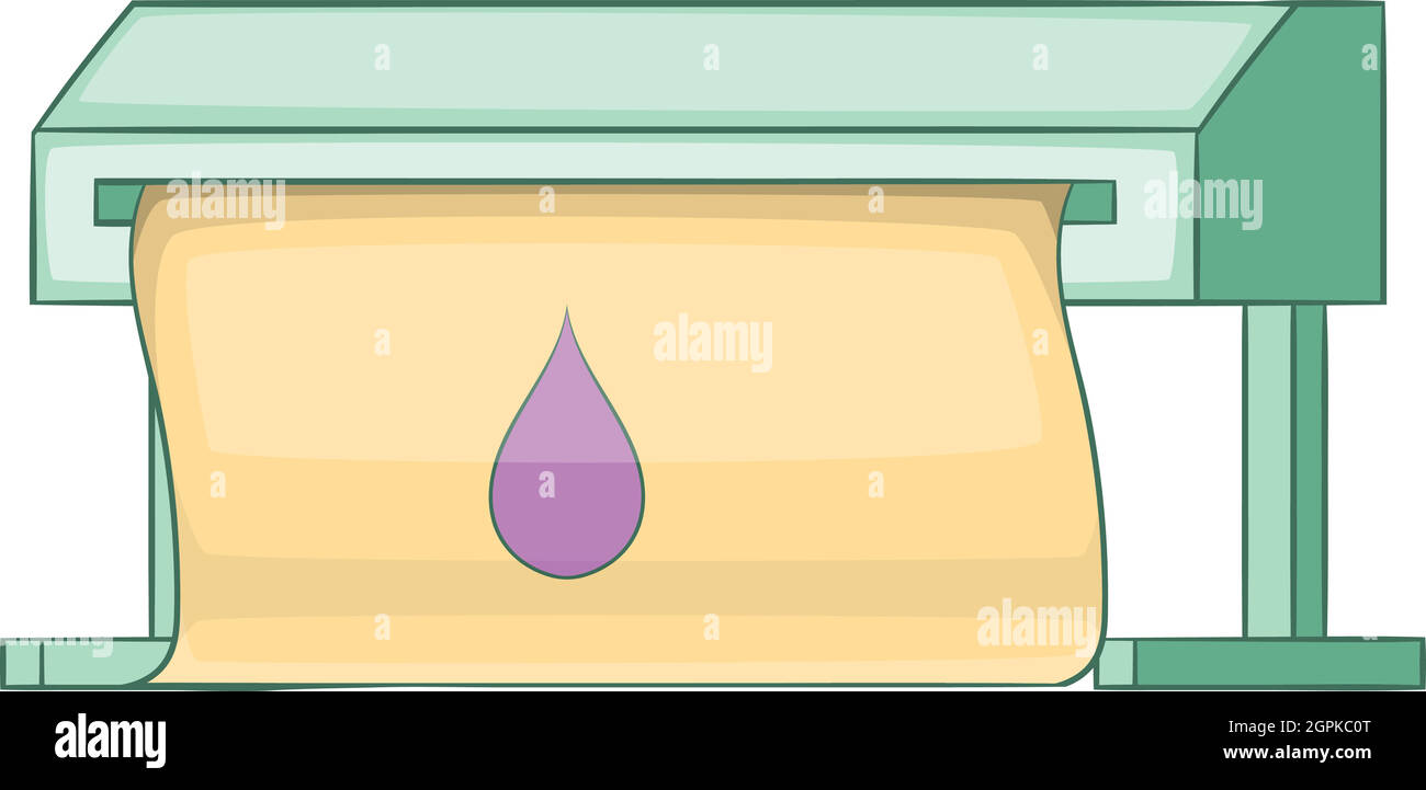 Plotter icon, cartoon style Stock Vector Image & Art - Alamy