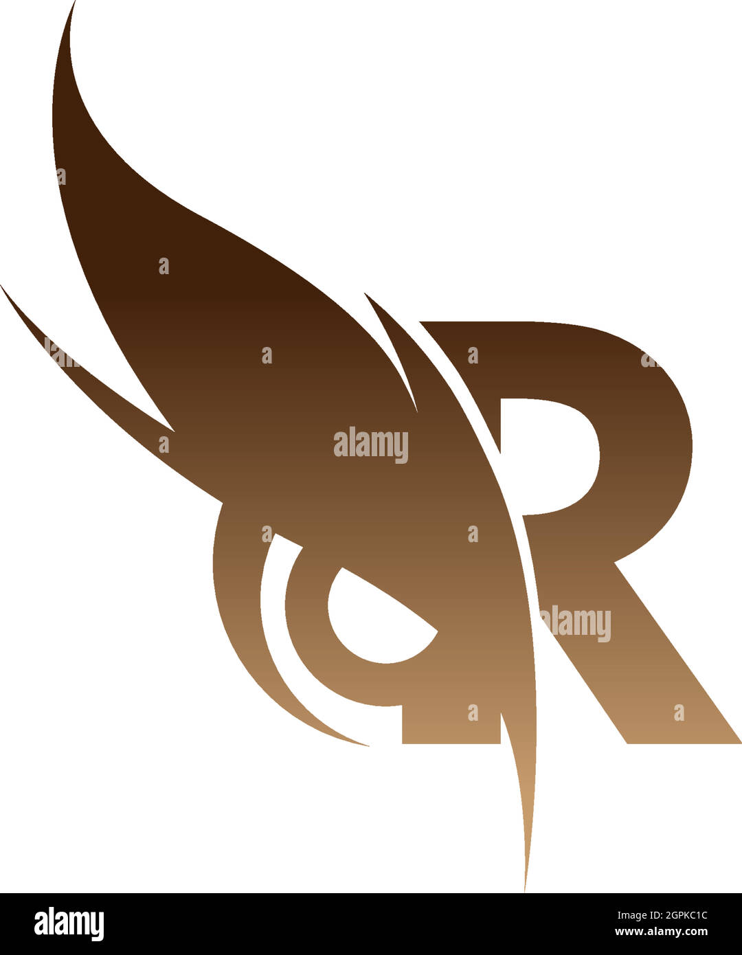 Letter R logo icon combined with owl eyes icon design vector Stock ...