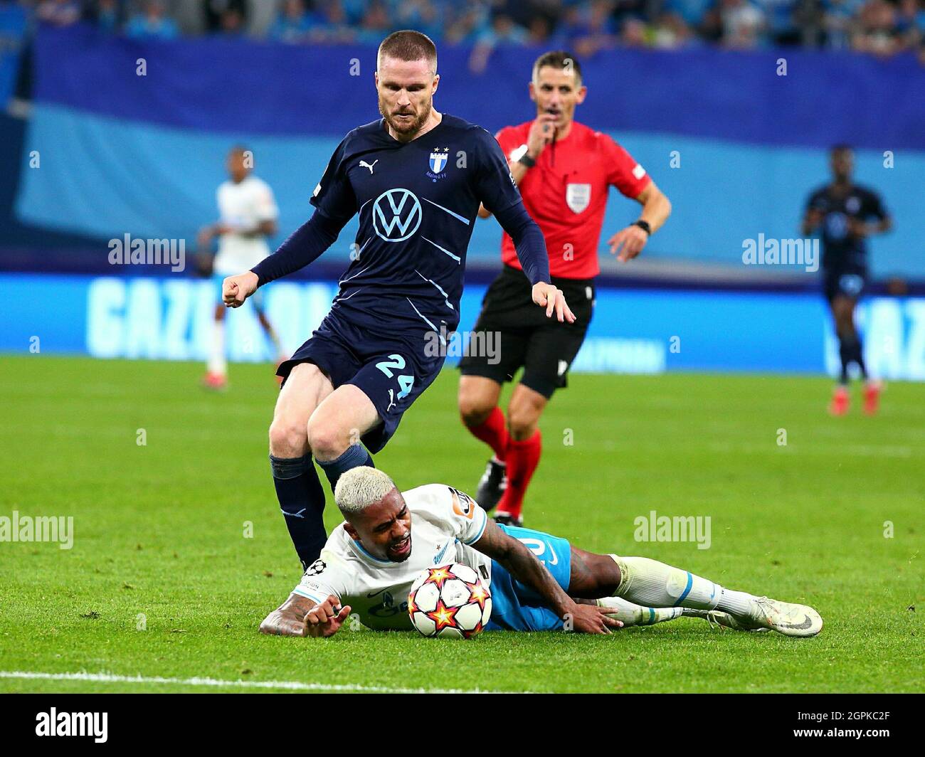 September 29, 2021, Saint Petersburg, Russia. UEFA Champions League ...